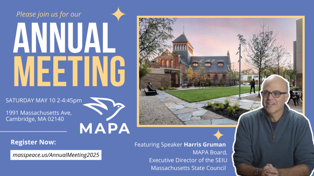 MAPA Annual Meeting 2025 - Massachusetts Peace Action