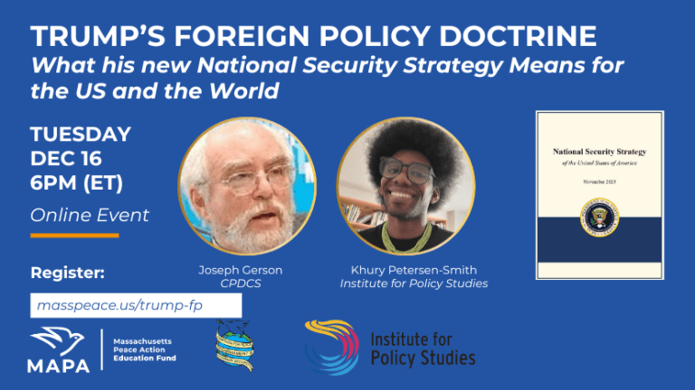 Trump’s Foreign Policy Doctrine - Massachusetts Peace Action